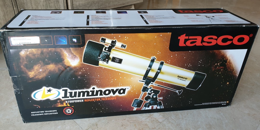 Tasco luminova 675x power reflector telescope, Photography, Lens & Kits ...