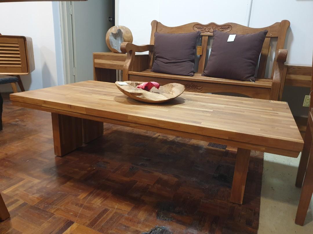 Teak Wood Coffee Table, Furniture & Home Living, Furniture, Tables ...