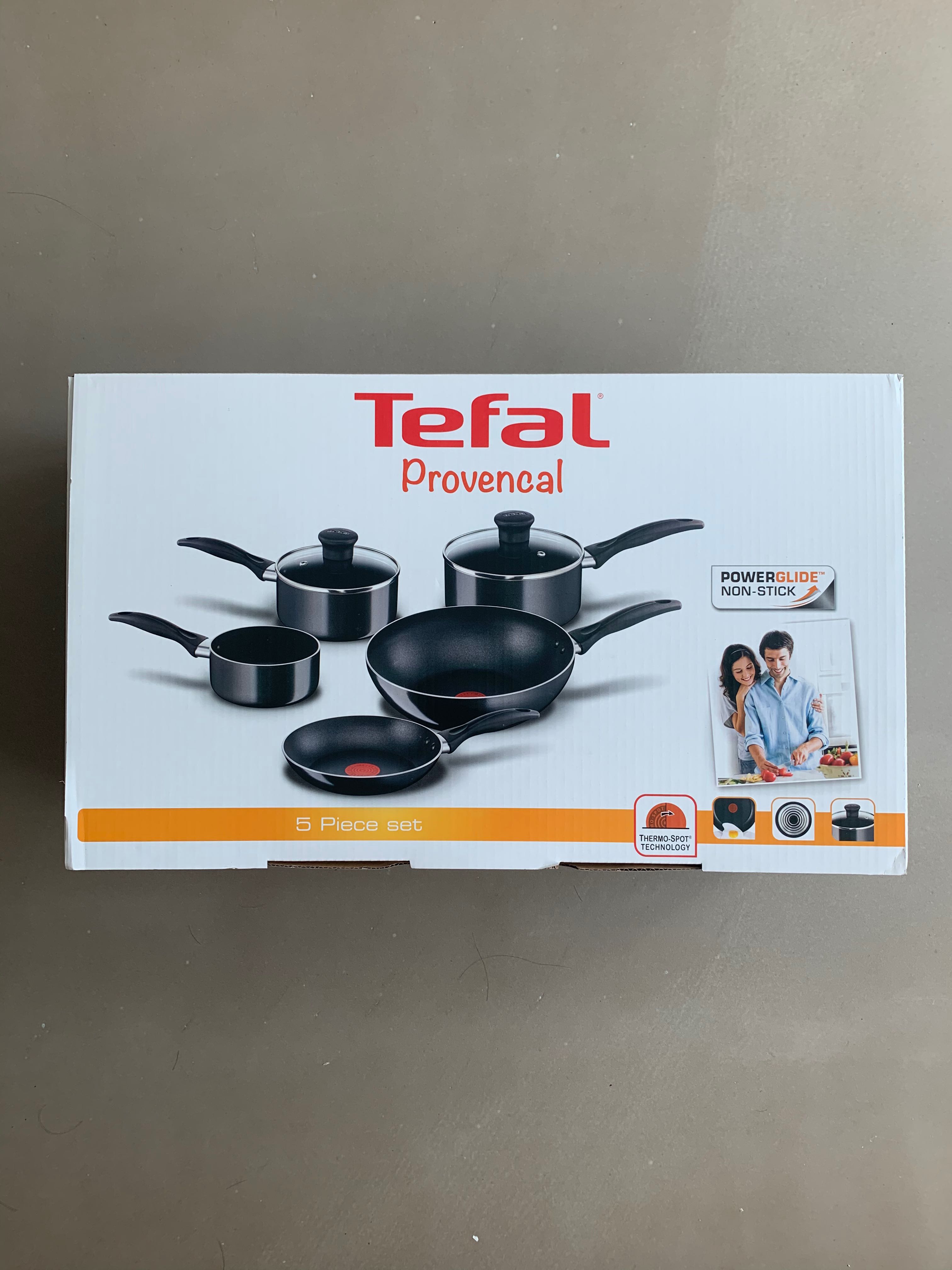 Tefal 5 piece cookware, Furniture & Home Living, Kitchenware ...