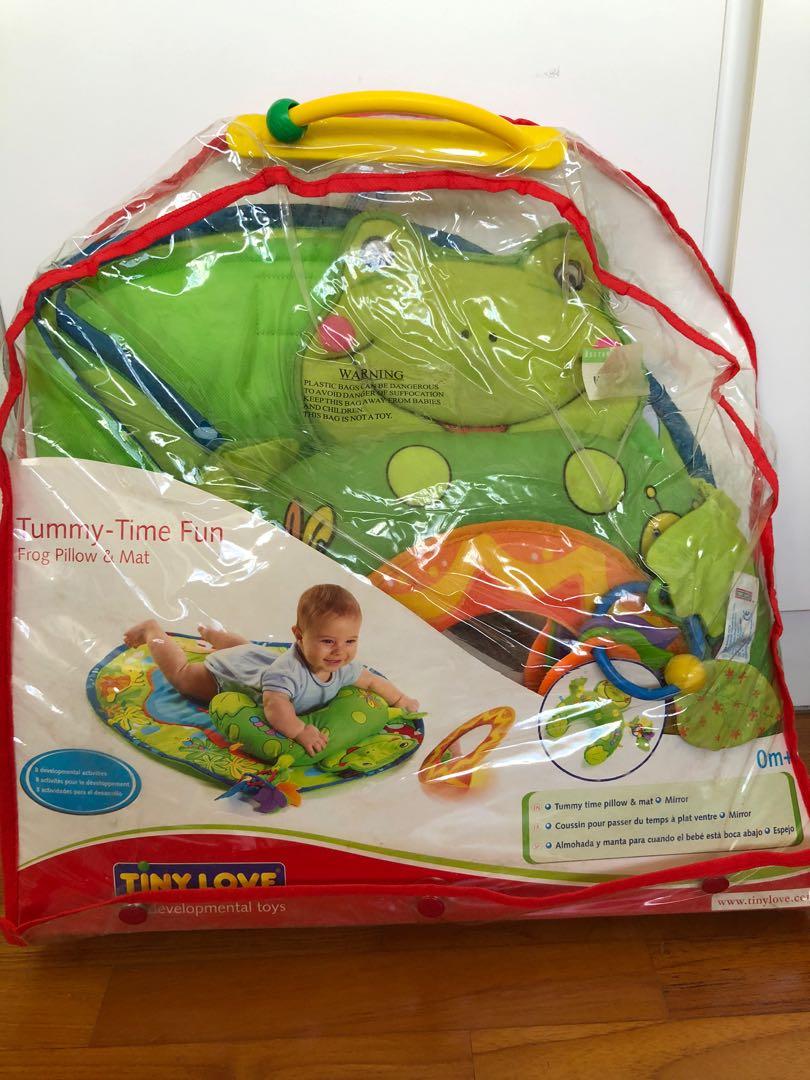 Tiny Love Tummy-Time Fun Activity Mat Frog Pillow & Mat, Babies & Kids ...