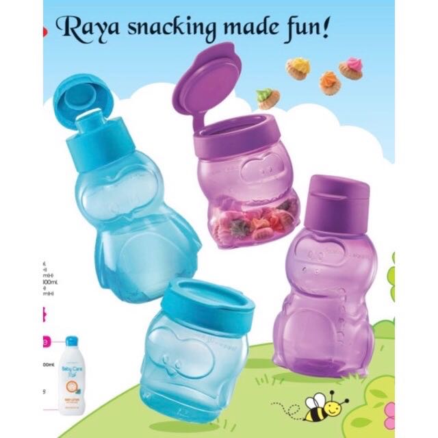 Tupperware kids snack container and bottle, Babies & Kids, Nursing ...