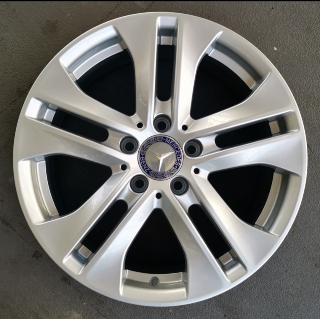 Used 17" Original Mercedes Rims, Car Accessories, Tyres & Rims on Carousell