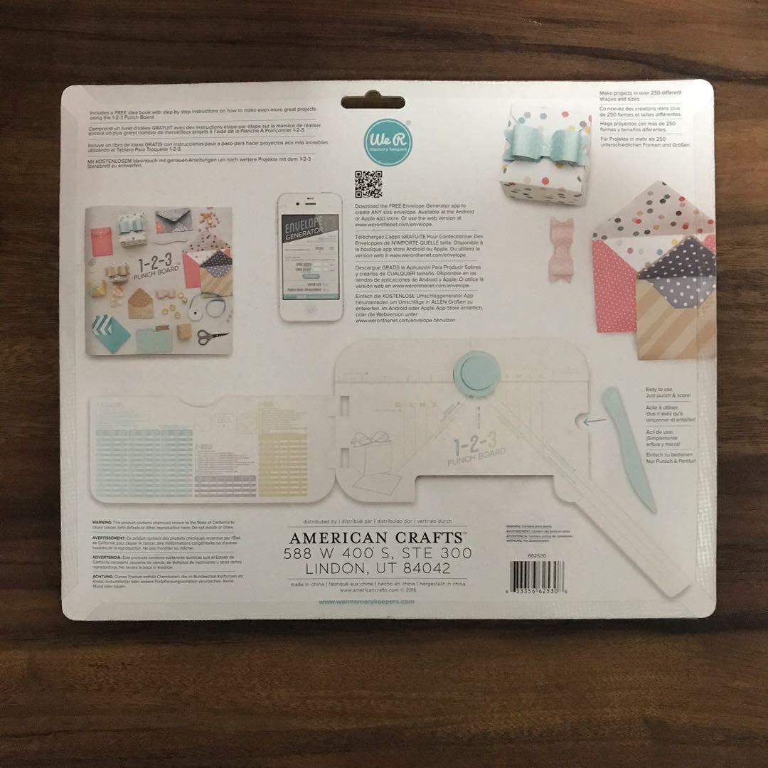We R Memory Keepers (WRMK) 123 Punch Board, Hobbies & Toys, Stationery ...