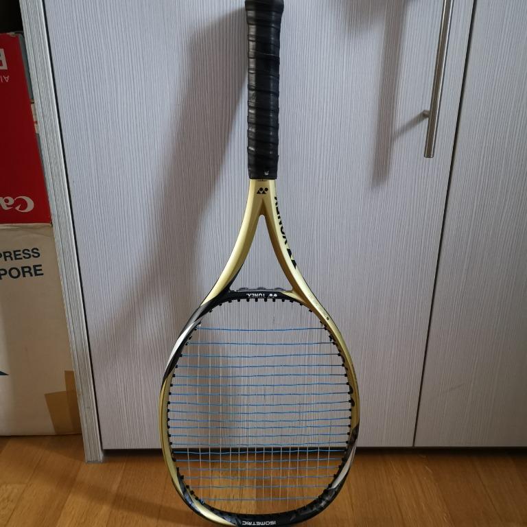 Yonex Ezone 100 Limited Edition Gold Tennis Racquet, Sports Equipment, Sports & Games, Racket ...