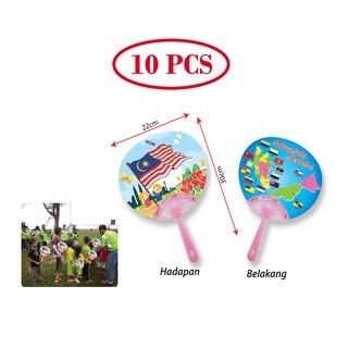 A- Malaysiaku Merdeka Hand Fan 2 Sided, Hobbies & Toys, Stationery ...