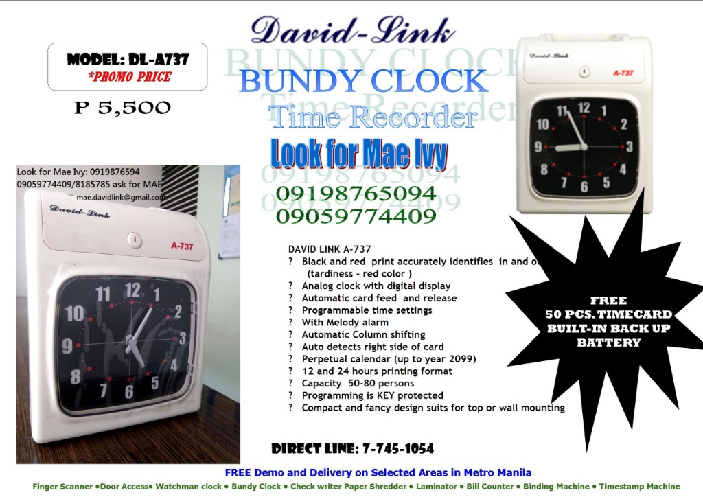 Bundy Clock Time Recorder, Audio, Voice Recorders on Carousell