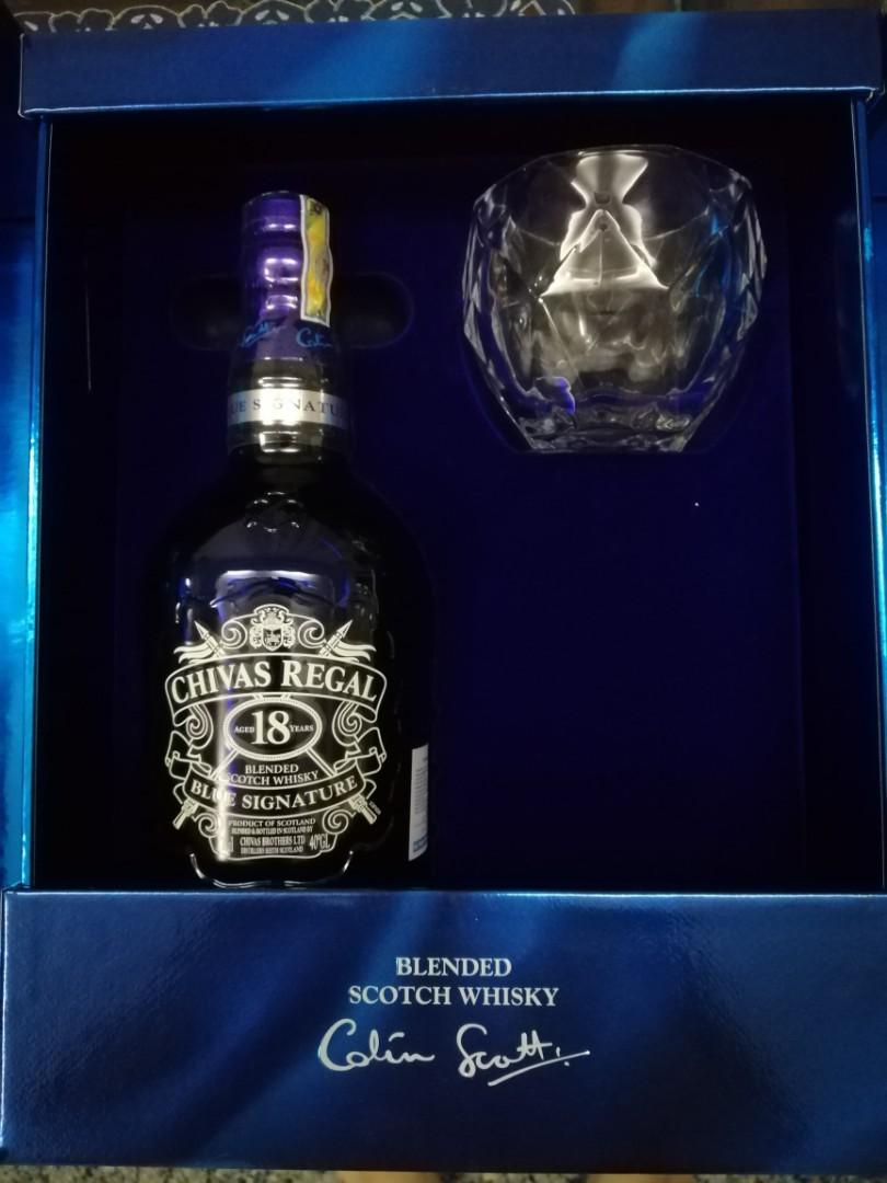 Chivas Regal Blue Signature whisky, Food & Drinks, Alcoholic Beverages ...