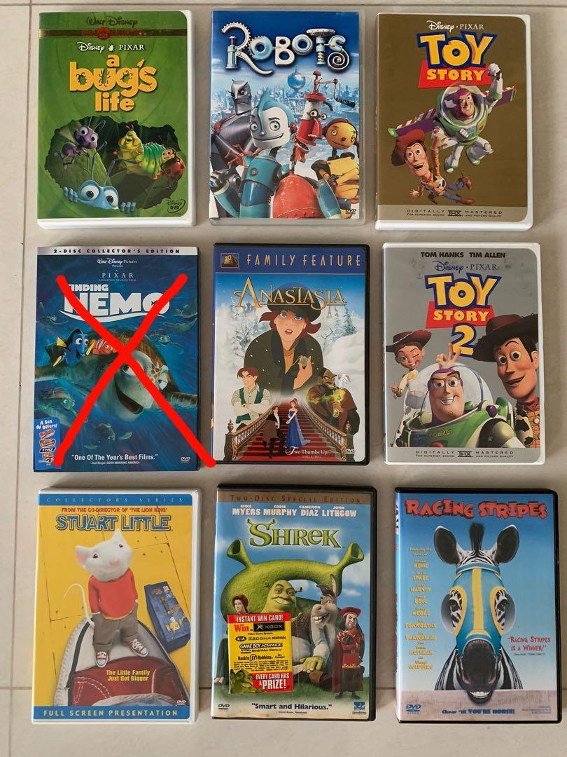 DVD cartoons - Anastasia; Shrek; Finding Nemo etc, Hobbies & Toys ...