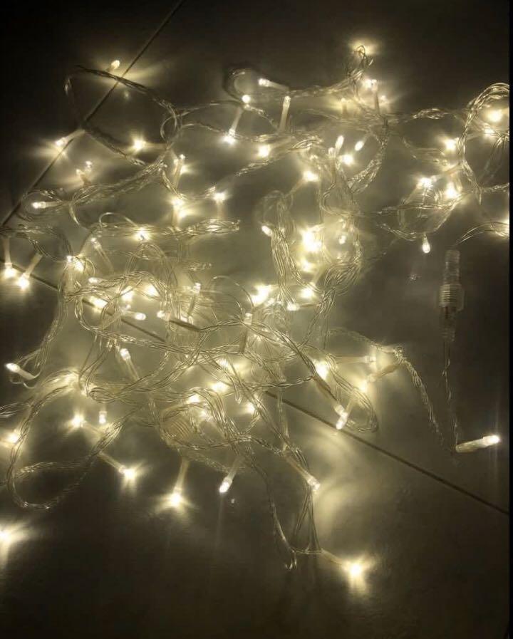 Fairy lights 10m (can be connected to a few), Furniture & Home Living ...