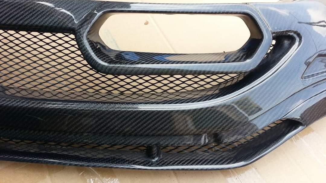 Honda Jazz GK JS Racing Carbon Grill, Car Accessories, Accessories on ...