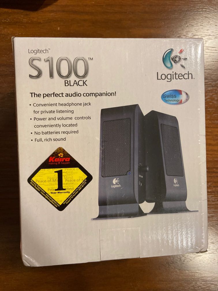 Logitech s100 black speakers, Audio, Soundbars, Speakers & Amplifiers on Carousell