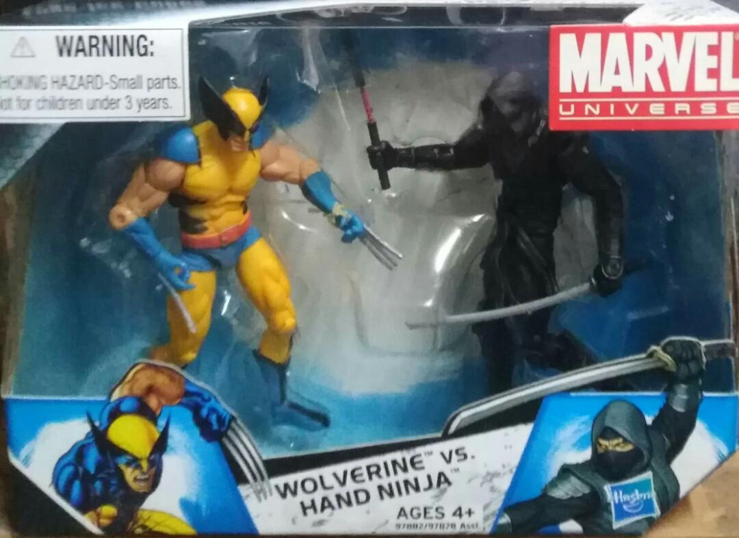 Marvel Universe Versus- Wolverine VS Hand Ninja, Hobbies & Toys, Toys ...