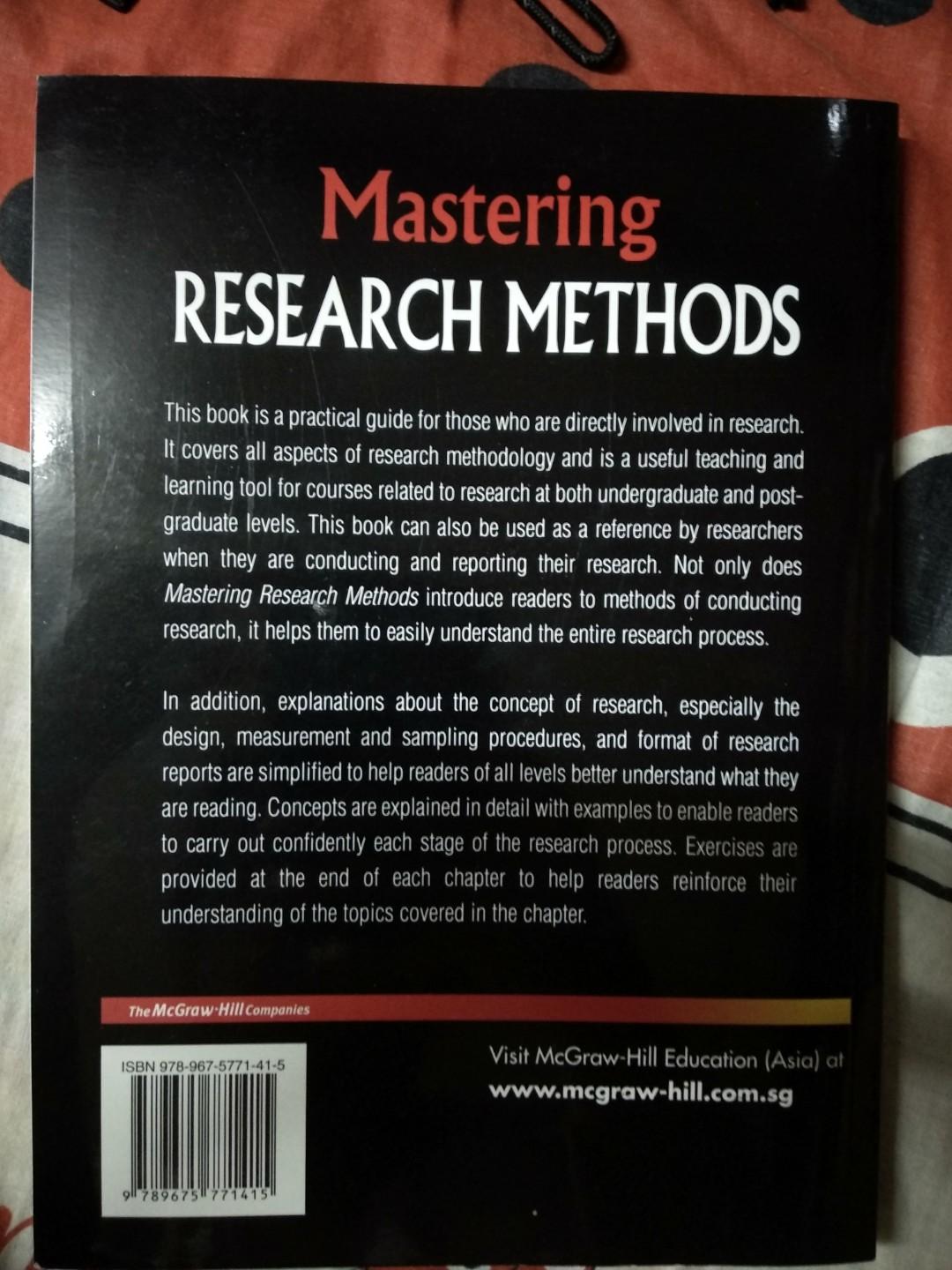Mastering Research Methods : Chua Yan Piaw, Hobbies & Toys, Books & Magazines, Textbooks on ...