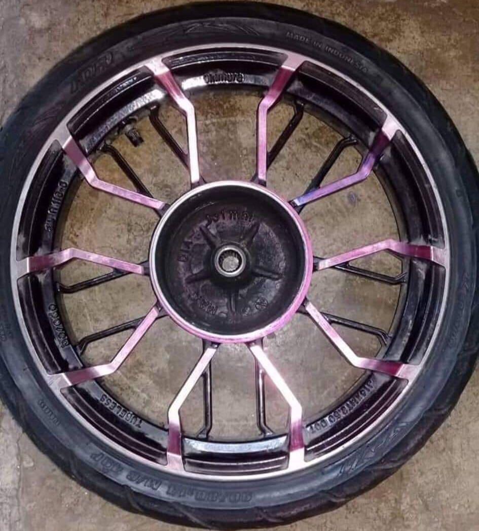 OKIMURA RIM AND TIRE FOR MIO SPORTY, Motorbikes, Motorbike Parts ...