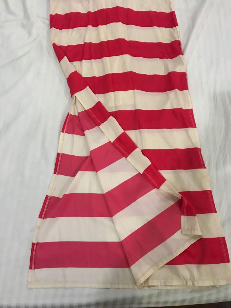 Olive & Oak Small Red & Cream Stripes, Women's Fashion, Dresses & Sets ...