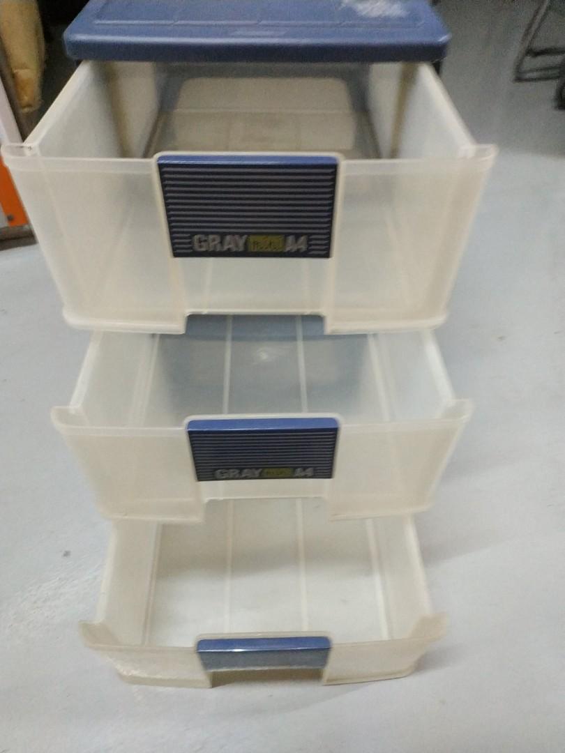 3 Tier Plastic Drawers (A4 Size), Furniture & Home Living, Home ...