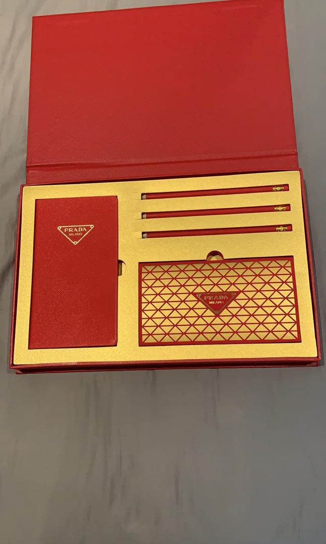 Prada Red Packet, 3 pencil + diary set [Limited Edition], Luxury ...