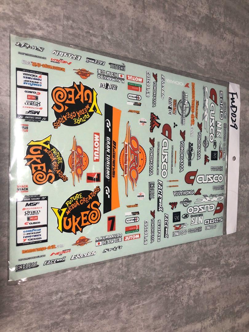 Rc 1/10 body shell and decal, Hobbies & Toys, Toys & Games on Carousell