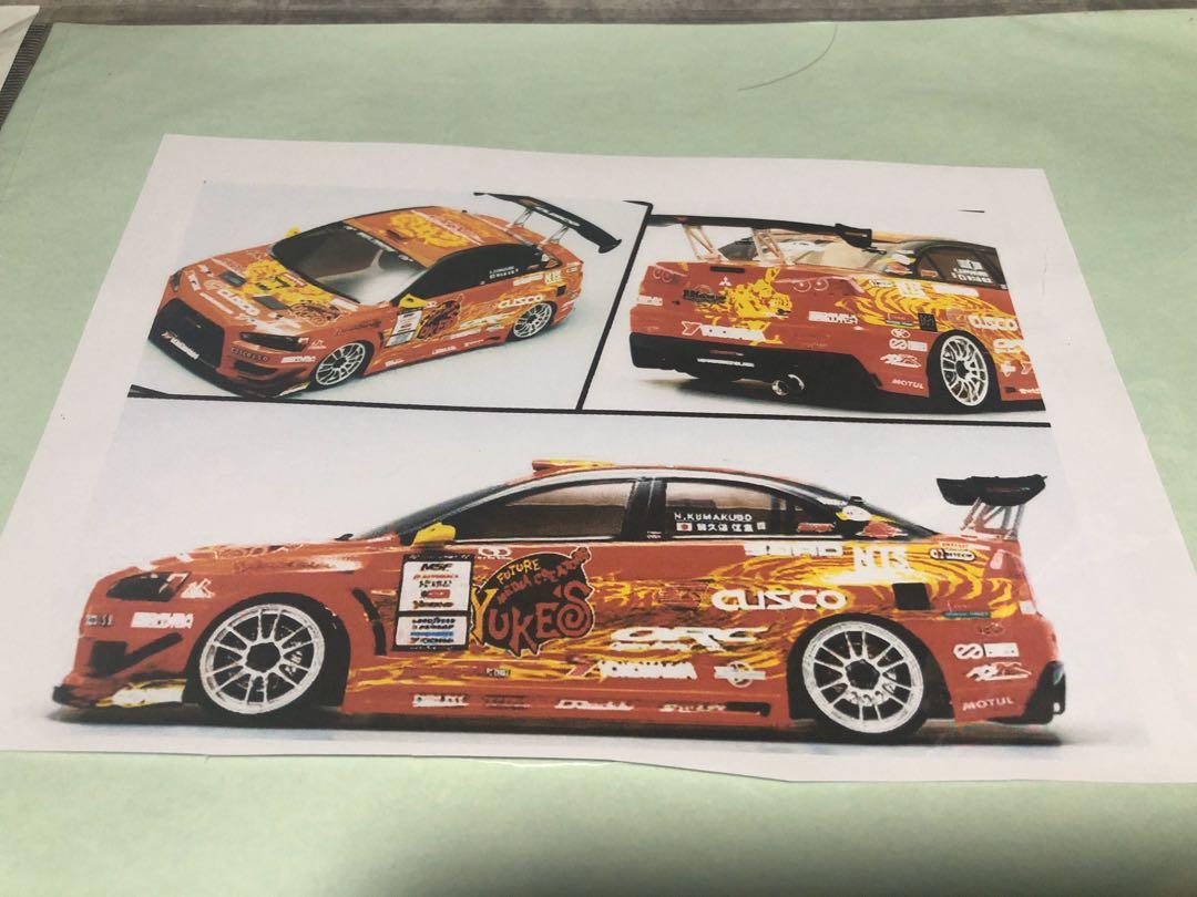 Rc 1/10 body shell and decal, Hobbies & Toys, Toys & Games on Carousell