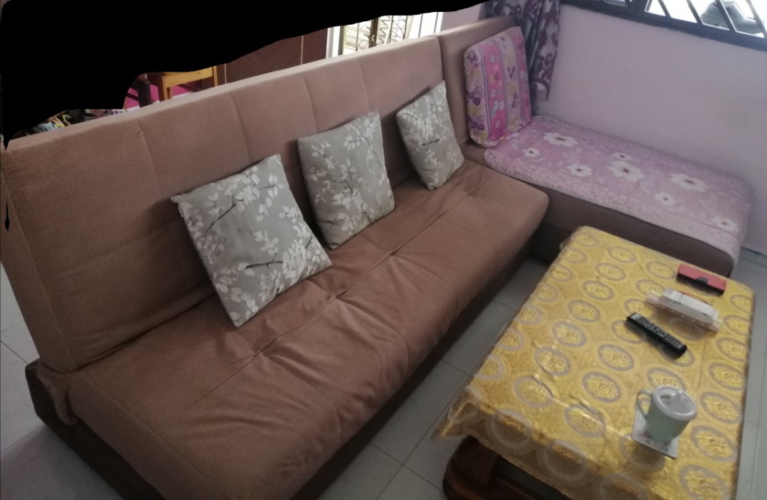 Sofa plus bed plus storage, Furniture & Home Living, Furniture, Sofas ...