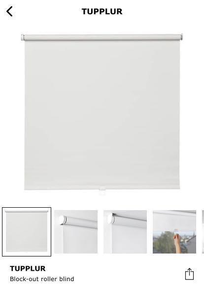 Tupplur Roller Blind (Ikea), Furniture & Home Living, Bathroom ...