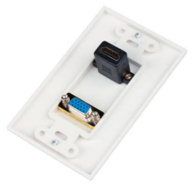 VGA & HDMI Wall Faceplate, TV & Home Appliances, TV & Entertainment, TV ...
