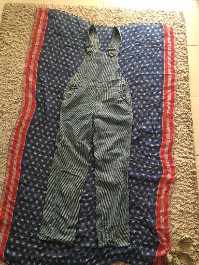 Vintage Valman Selvedge Hickory Overall, Men's Fashion, Bottoms, Jeans ...
