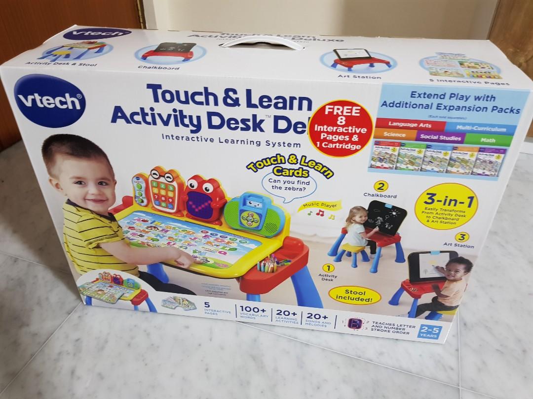 VTech Touch & Learn Activity Desk Deluxe, Babies & Kids, Infant ...