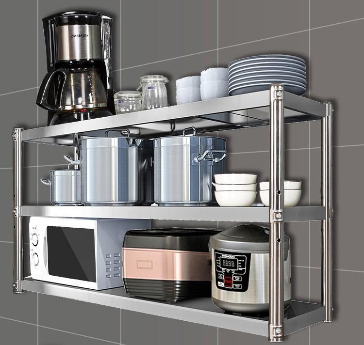 Wall Mounted Shelf Wall Shelf Wall Rack Stainless Steel Rack, Furniture ...