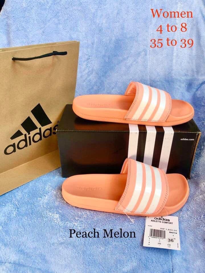 Adidas Authentic Slides (pink), Women's Fashion, Footwear, Flats ...