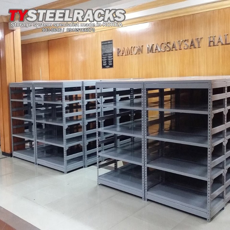 Adjustable steel shelves Korean brand open type steel rack, Furniture ...