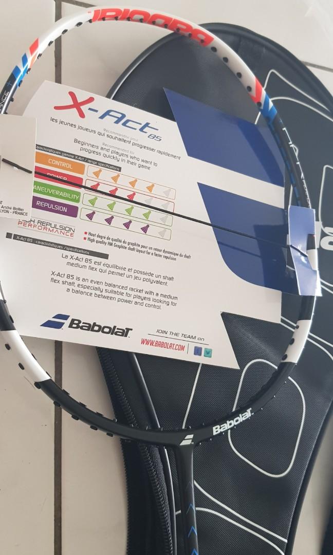 [Brand New] Babolat X Act 85 Badminton Racket, Sports Equipment, Sports ...
