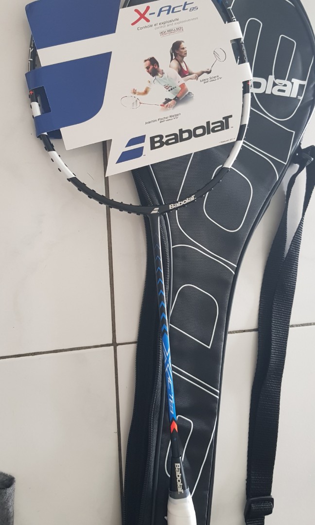 [Brand New] Babolat X Act 85 Badminton Racket, Sports Equipment, Sports ...