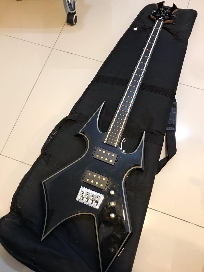 B.C. RICH WARLOCK BASS GUITAR, Hobbies & Toys, Music & Media, Musical Instruments on Carousell