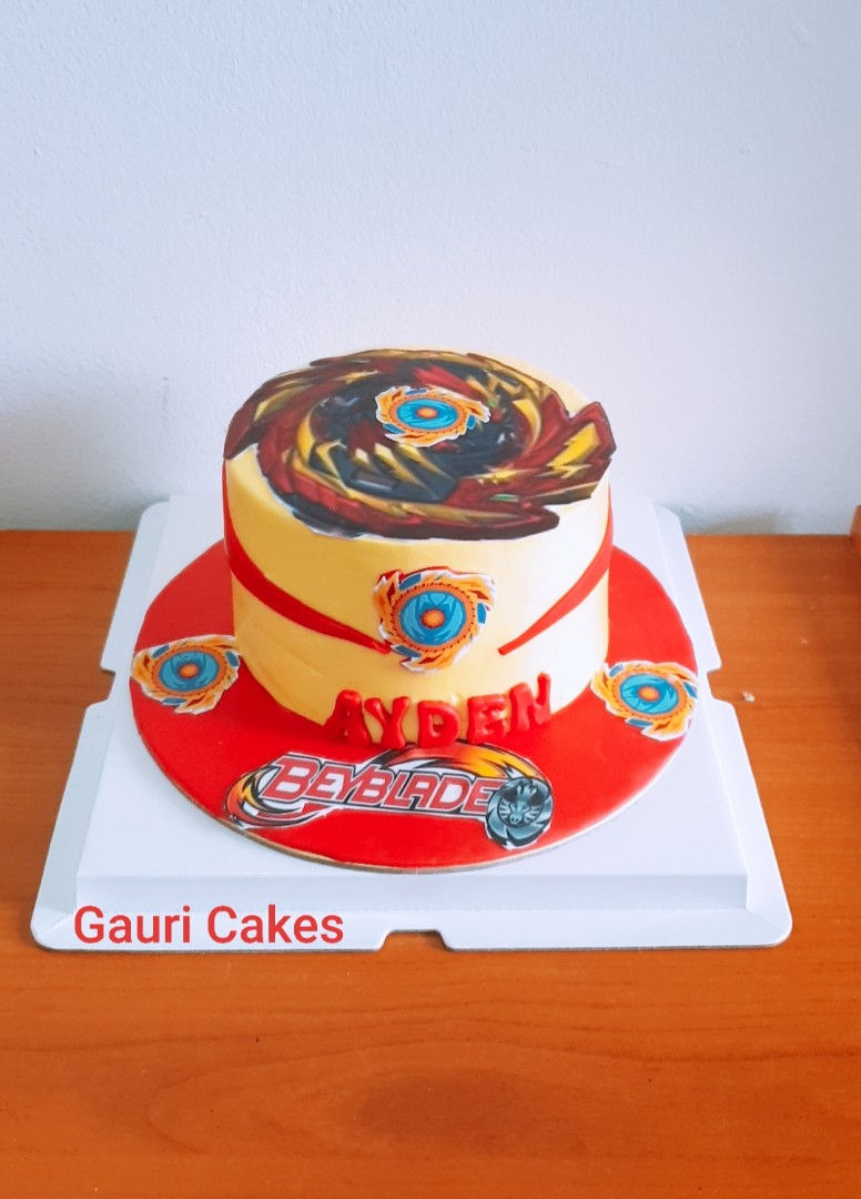 Beyblade cake, Food & Drinks, Baked Goods on Carousell