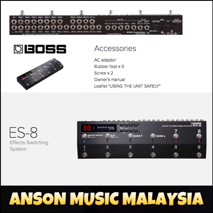 Boss ES-8 Effects Switching System (ES8), Hobbies & Toys, Music & Media ...