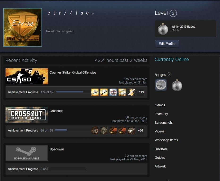 CSGO Account - Master Guardian Elite [PRIME], Video Gaming, Gaming ...