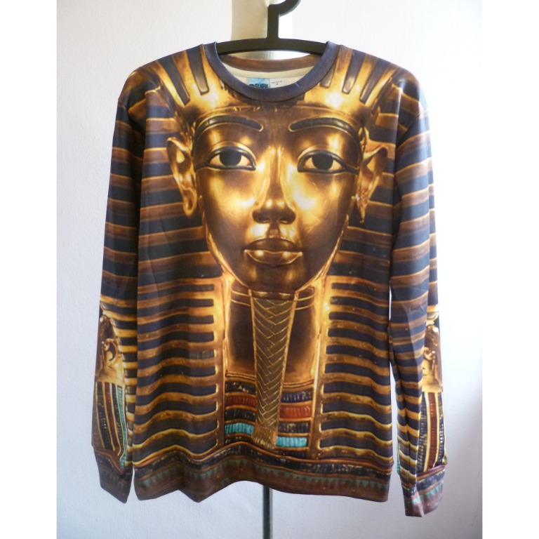 Gold Egypt Mummy Tutankhamun Sweater Top, Men's Fashion, Coats, Jackets ...