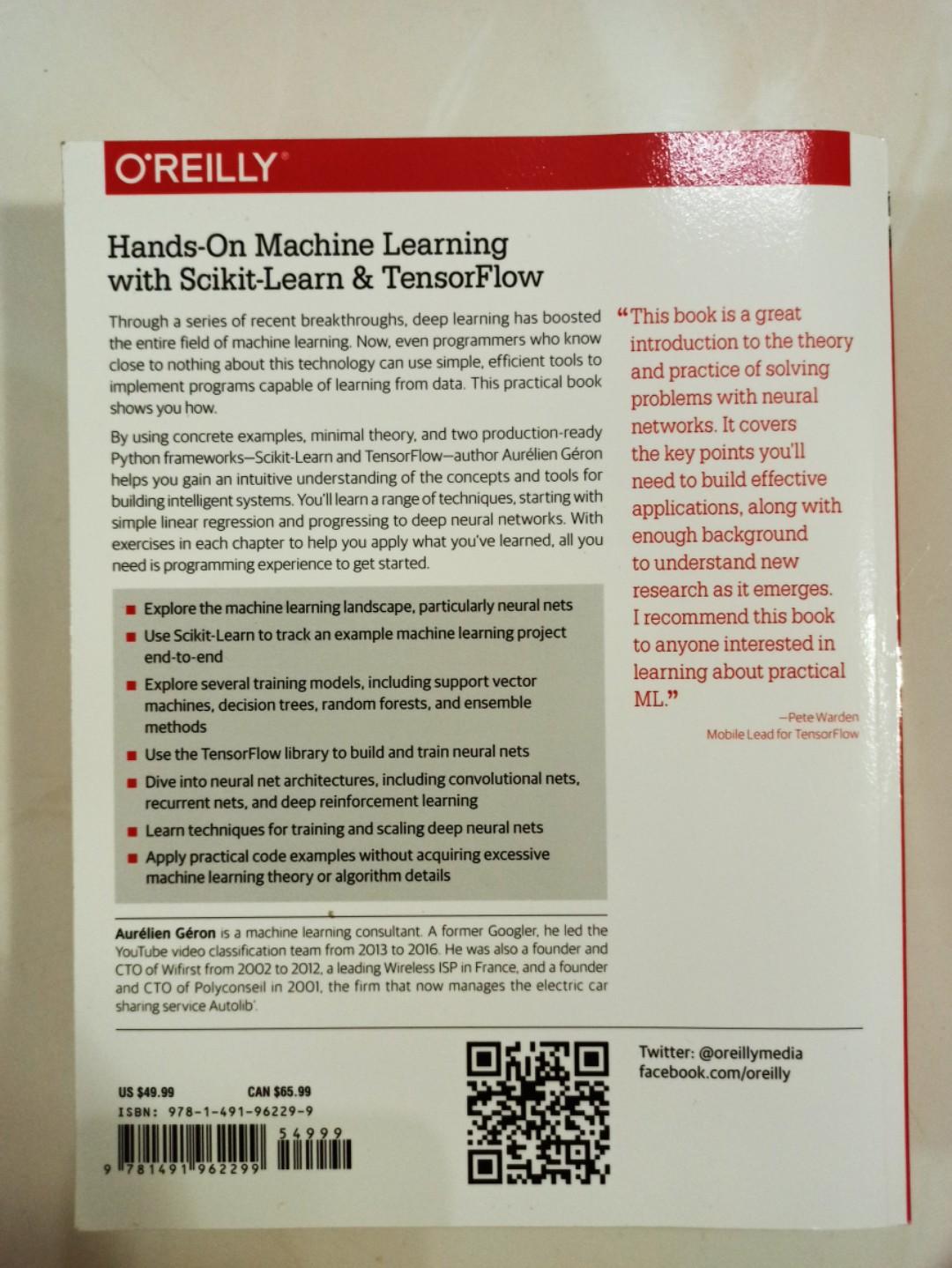Hands On Machine Learning With Scikit Learn And Tensorflow 1st Edition