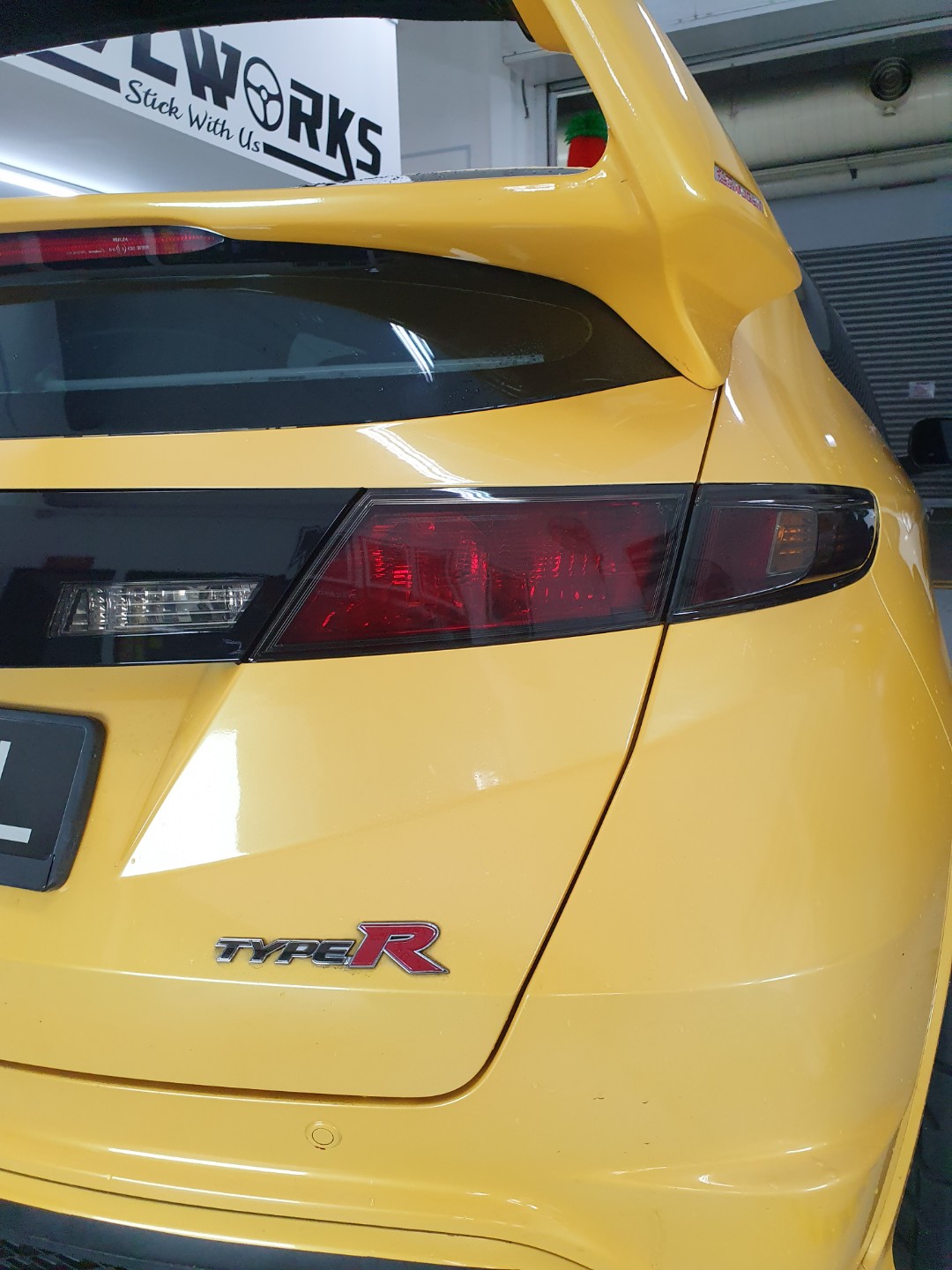 Honda Civic Type R Rear Light Smoke Black Protective Film, Car ...