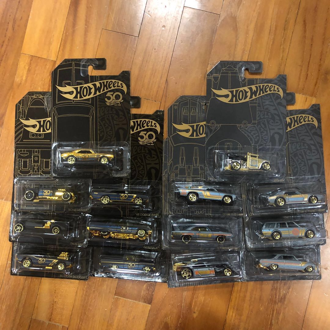 Hot Wheels Black & Gold and Satin & Chrome Series, Hobbies & Toys, Toys ...