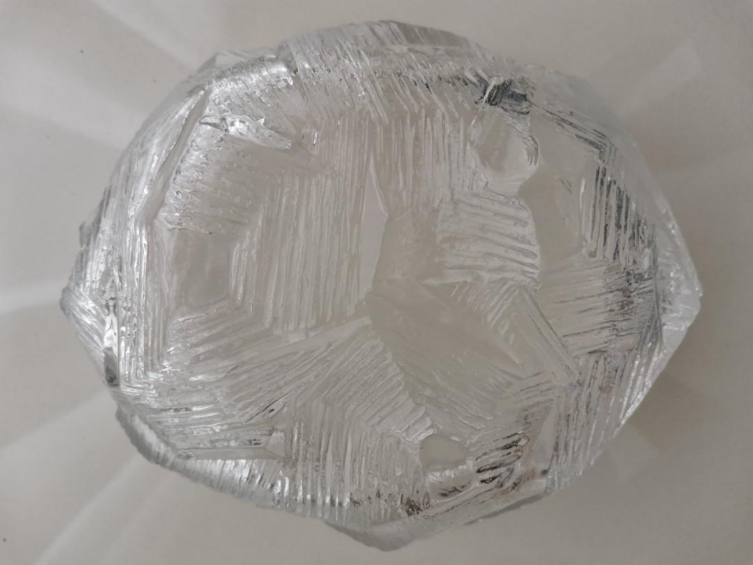 Hoya Crystal Iceberg Cryatal Salad Bowl 9" Wide, Furniture & Home ...