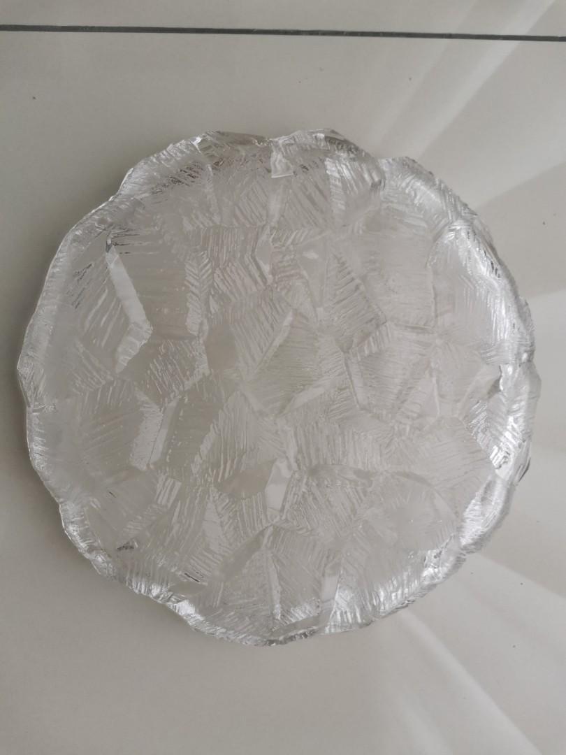 Hoya Iceberg Crystal Plate Japan, Furniture & Home Living, Kitchenware ...