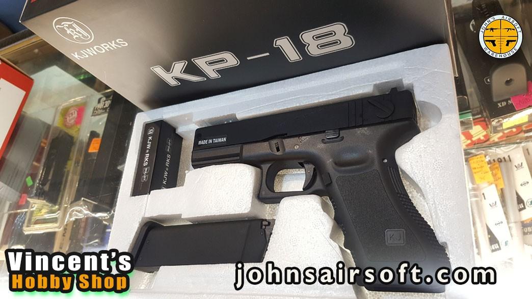 KJW KP-18 GLOCK 18 ALL BLK installment payment available on Carousell