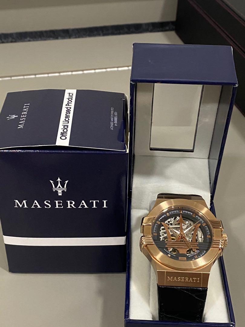Maserati Potenza Automatic Skeleton watch Rose Gold, Luxury, Watches on ...