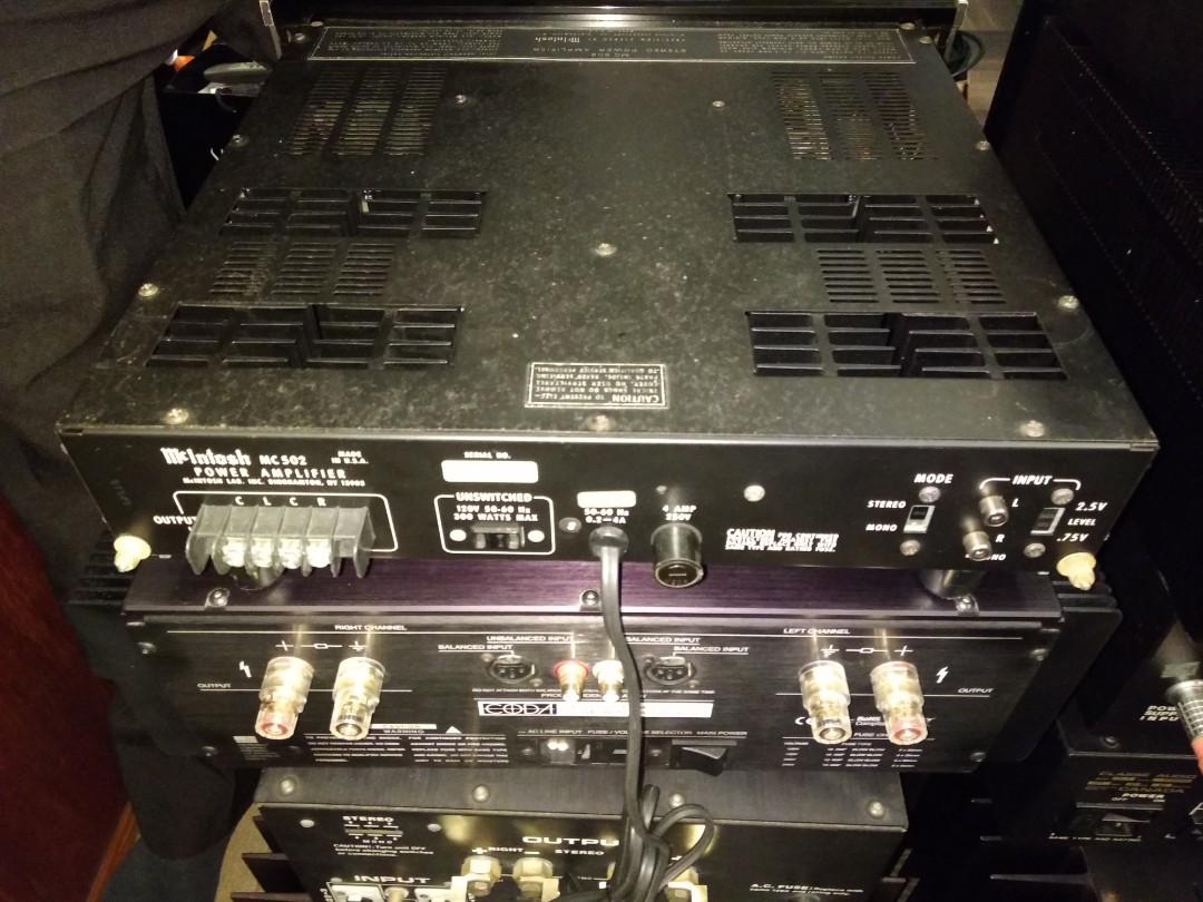 McIntosh MC502 power amplifier, Audio, Other Audio Equipment on Carousell