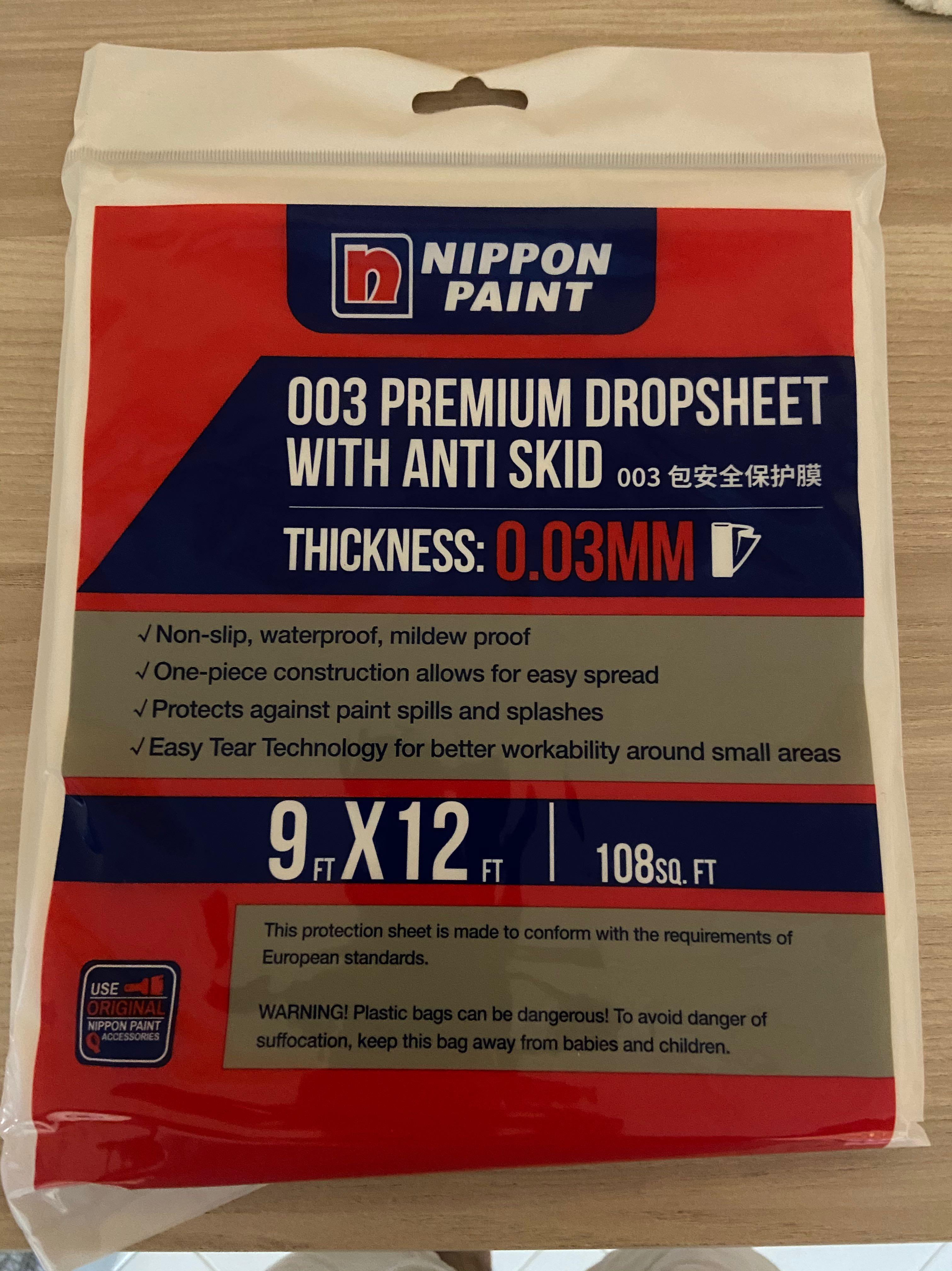 Nippon Paint Plastic Drop Sheet for HIP program, Hobbies & Toys ...