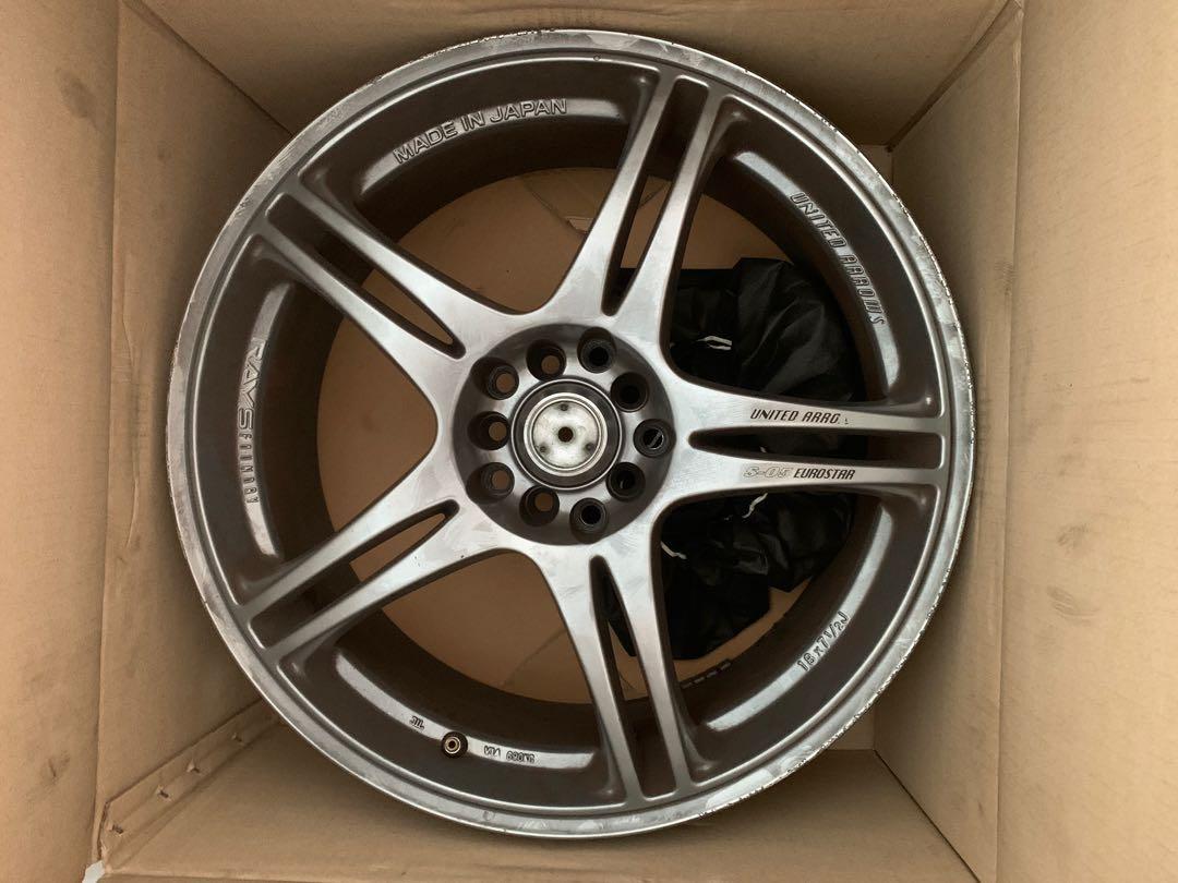 Rays Volk racing United arrow rims, Car Accessories, Tyres & Rims on ...