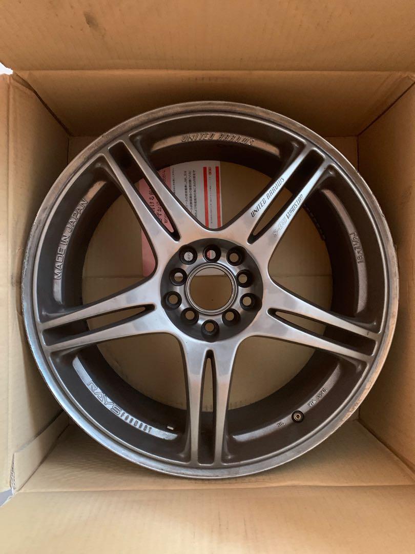 Rays Volk racing United arrow rims, Car Accessories, Tyres & Rims on ...