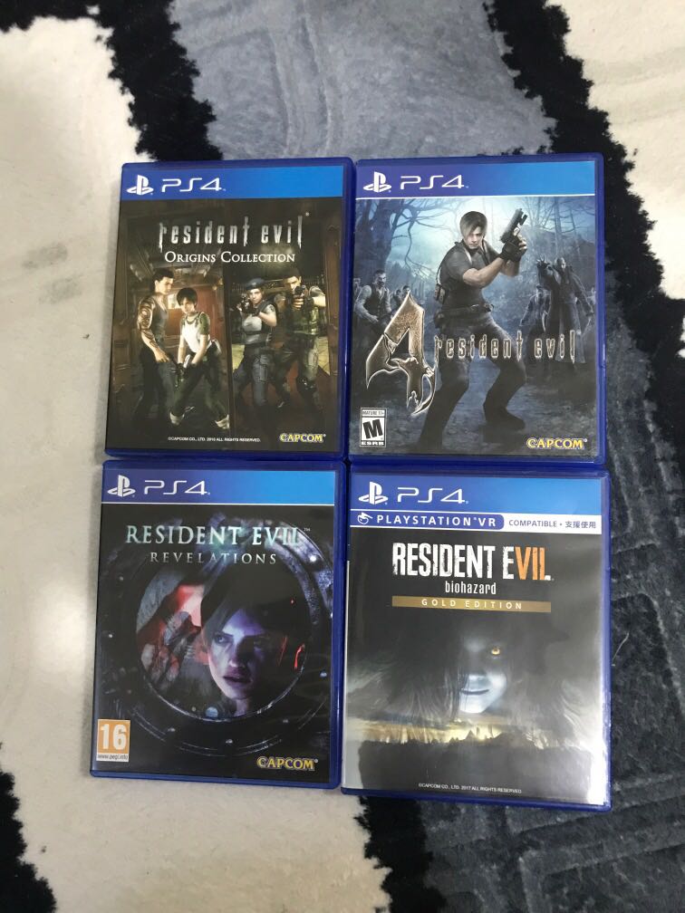 Resident Evil PS4 Games Bundle, Video Gaming, Video Games, PlayStation ...